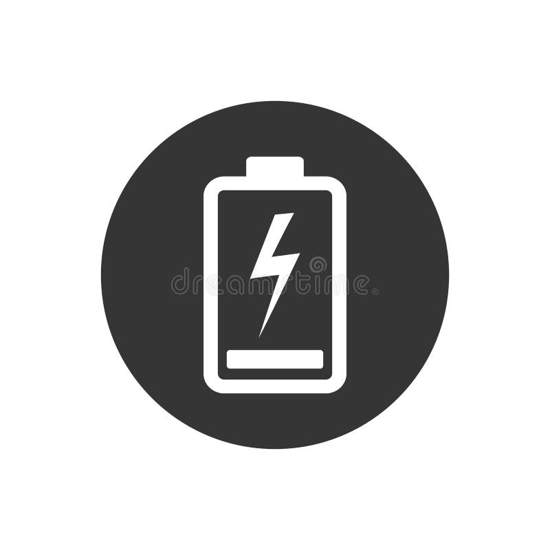 Full Battery Icon Vector Illustration in Modern Flat Style Stock Vector ...