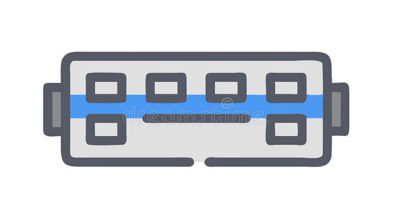 Full Battery Indicator Horizontal Vector Icon, Vector Design Generative ...