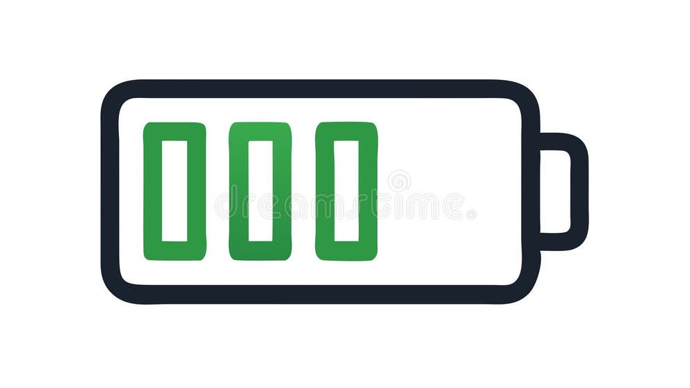 Full Battery Indicator Vertical Vector Icon, Vector Design Generative ...