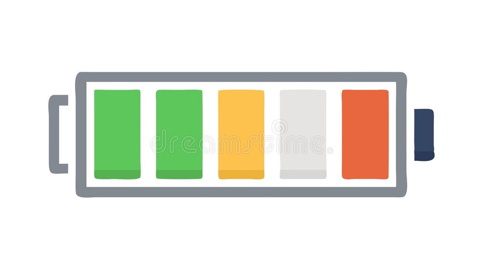 Full Battery Power Level Indicator Icon, Vector Design Generative AI ...