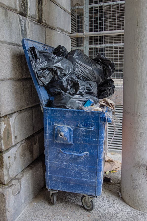 Full Bin stock image. Image of wheeled, container, refuse - 30718771