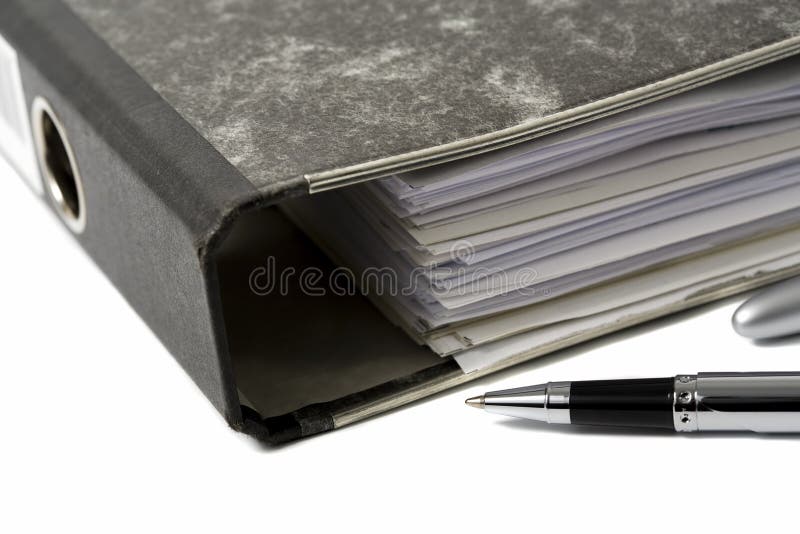 Full binder stock photo. Image of paper, business, filing - 10374082