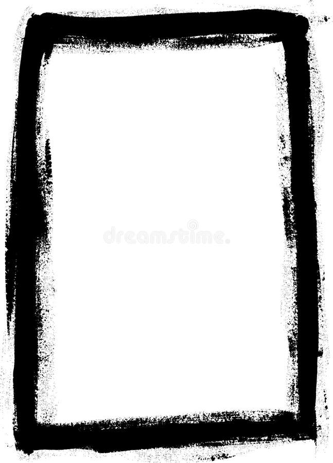 Full Black Painted Border stock vector. Illustration of stroke - 3069073