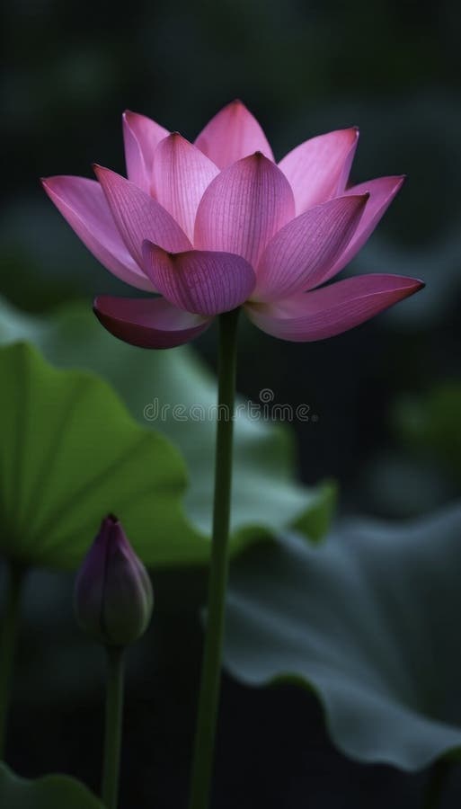Full Bloom of Fluorescent Lotus in Wetland Environment, Lotus, Flowers ...