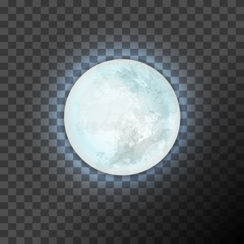 Full Blue Moon stock illustration. Illustration of blue - 4319433