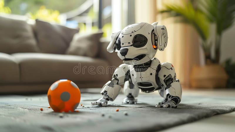 Full-body Android Pet Robot Playing Fetch, Interactive Game, Advanced ...