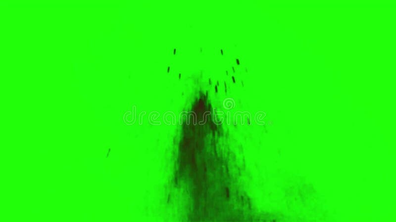 Ground Debris Collapse Animation on Green Screen – Dramatic Structure ...