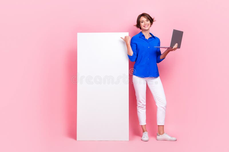 Full Body Length Size Photo of Positive Entrepreneur Beautiful Woman ... Full Body Length Size Photo of Positive Entrepreneur Beautiful Woman ...