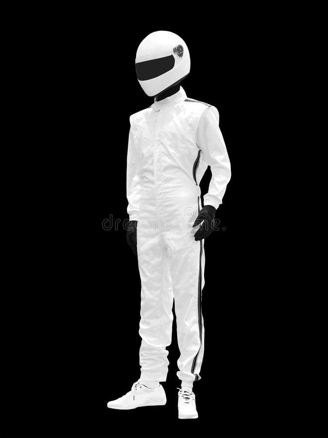 Full Body of Motorcycle Rider Model Isolated on Black Stock Photo ...