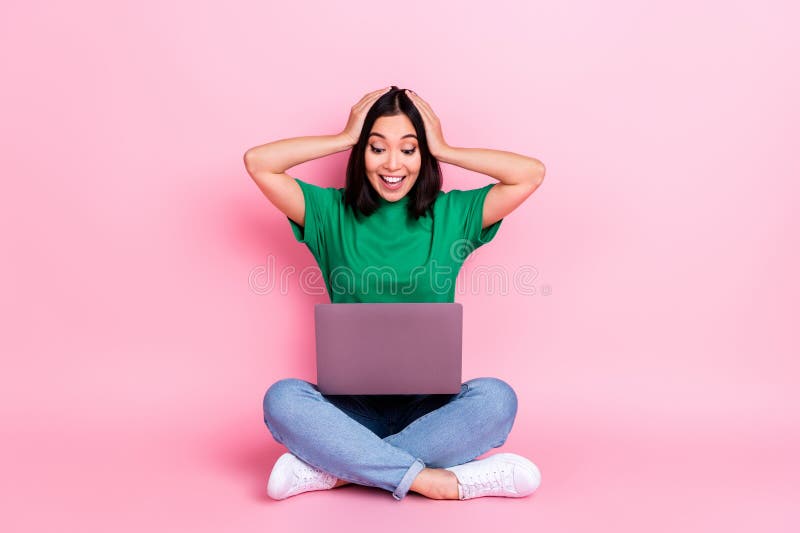 Full Body Photo of Young Confused Beautiful Chinese Girl Hands Head ... Full Body Photo of Young Confused Beautiful Chinese Girl Hands Head ...