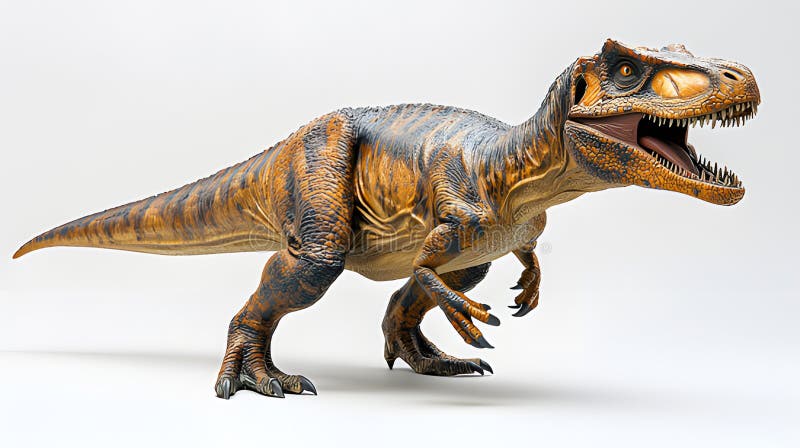 Full-Body Side Profile of an Allosaurus Stock Illustration ...