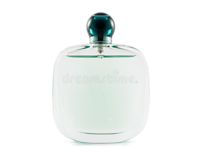 Full Bottle of Perfume on White Background Stock Image - Image of ...