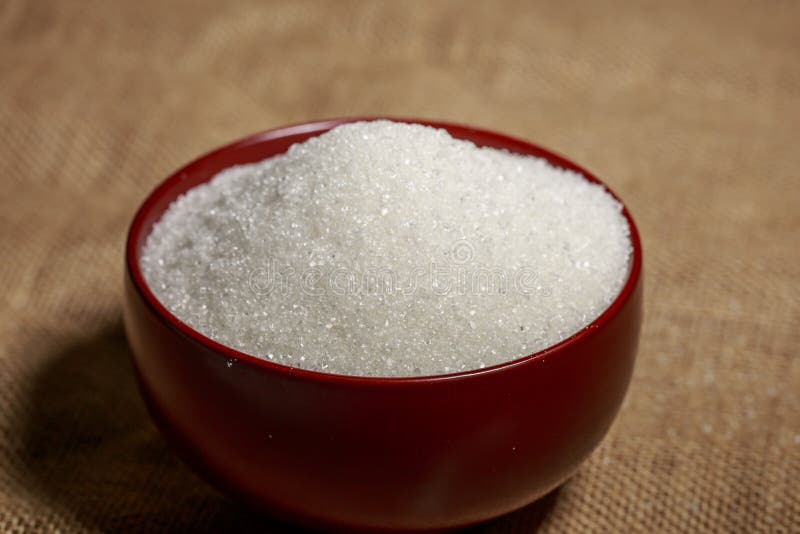 Full Bowl of sugar-macro stock image. Image of organic - 42438511