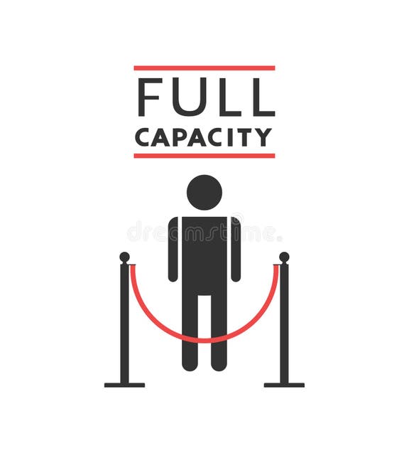 Full Capacity Message Symbol Stock Vector - Illustration of tracing ...