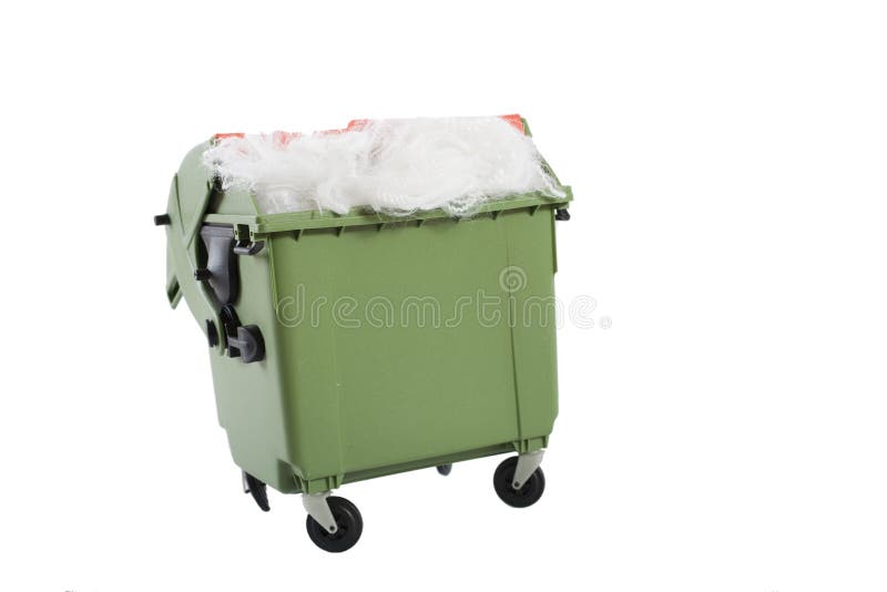 Full carbage container stock photo. Image of recycling - 7518474