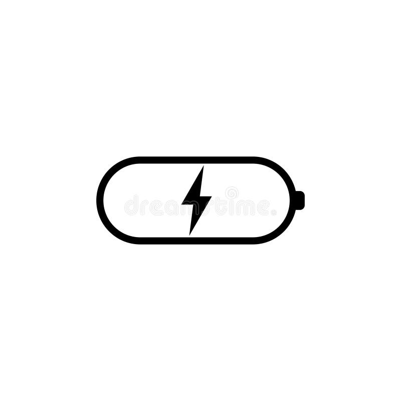Full Charge Battery Flat Vector Icon Stock Vector - Illustration of ...