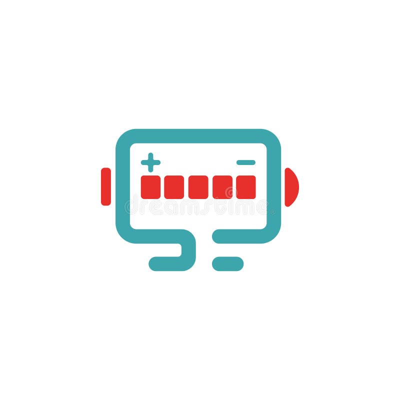 Full Charge Icon Vector Illusration. Stock Vector - Illustration of ...