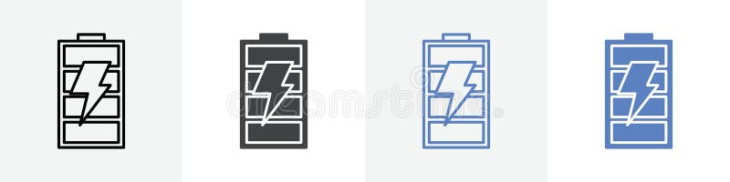 Full Charged Icon Vector Set Use for Web Ui or App Stock Vector ...