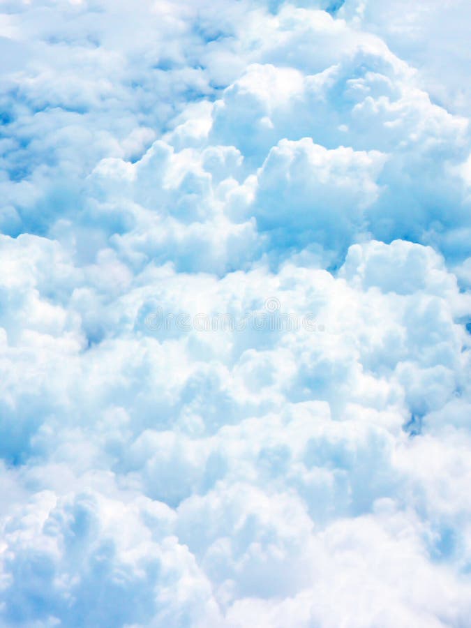 Clear Blue Sky and White Clouds Background, Cloudy Daytime Cyan Cosmos ...
