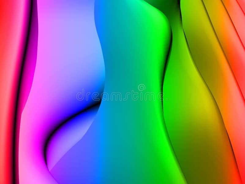 Full color abstract forms stock illustration. Illustration of abstract ...