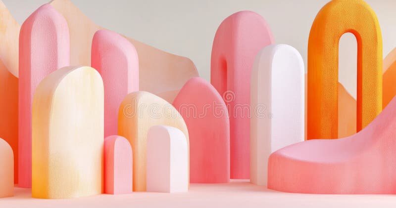 Full-color Abstract Geometric Backgrounds - 3D Divider. Stock Photo ...