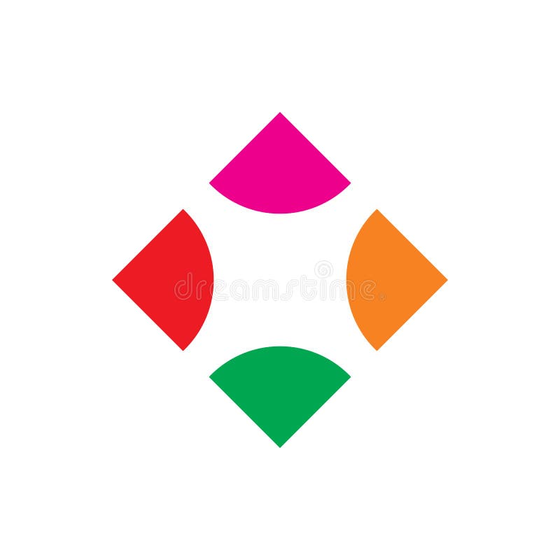 Diamond Full Color Letter X Shine Logo Design Stock Illustration ...