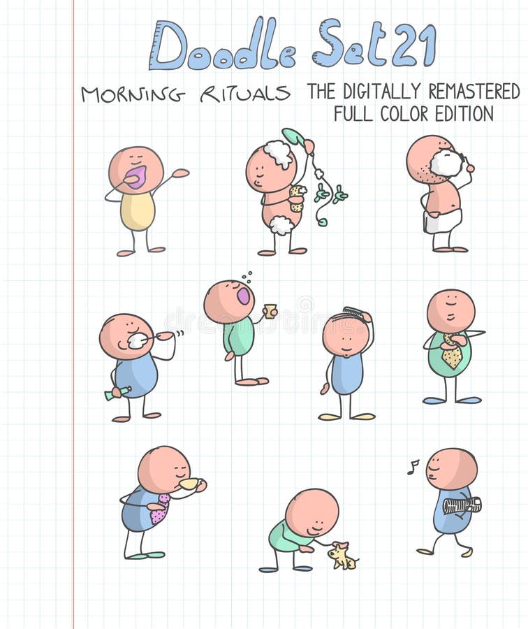 Doodle Set 20 stock vector. Illustration of happy, drawing - 17596825