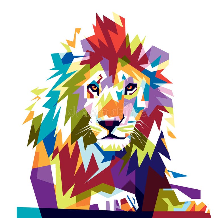Lion Design Color Full Stock Illustrations – 474 Lion Design Color Full ...