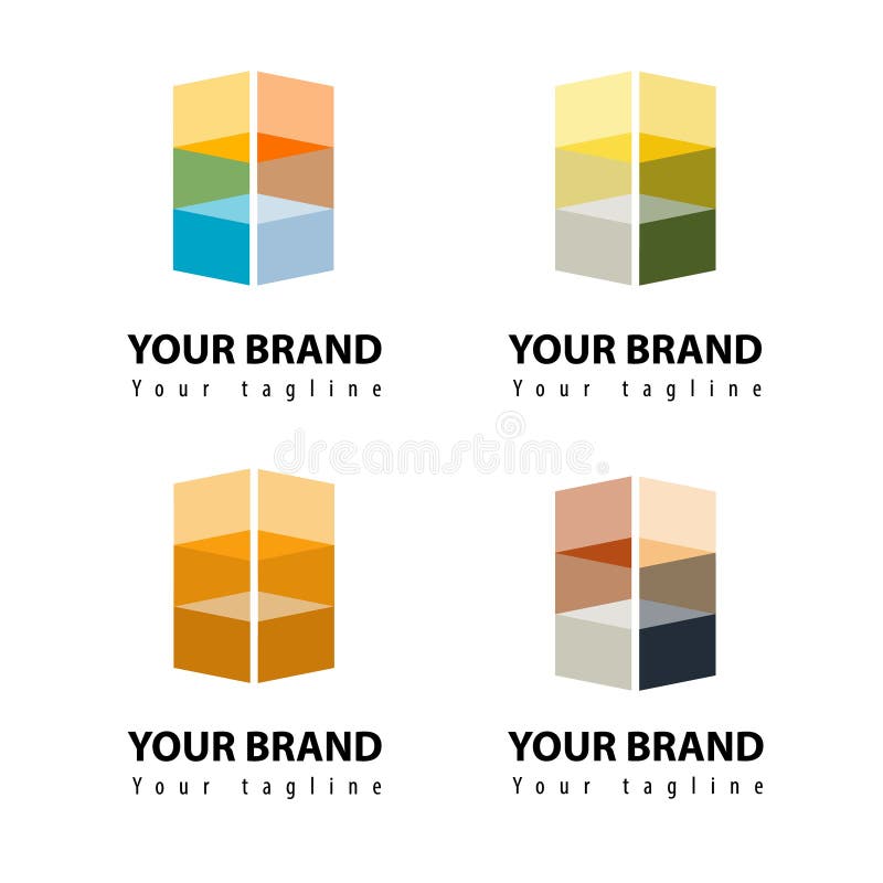 Full Color Logo Design Template for the Company Stock Vector ...