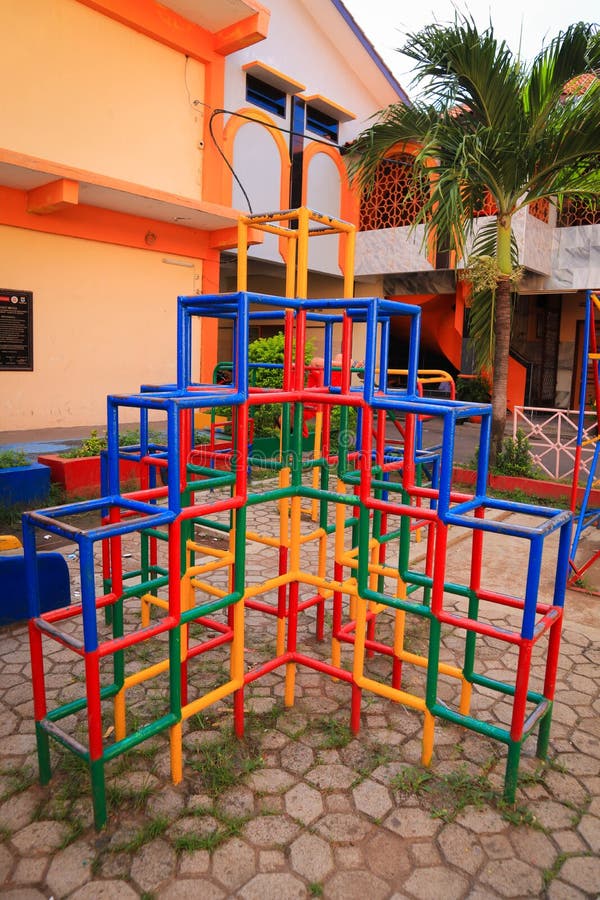 Full color playground stock photo. Image of colorful - 144236608