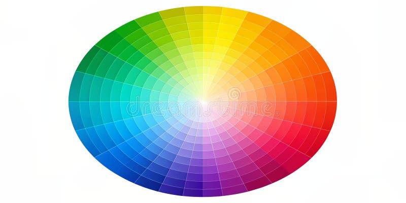 A Full Color Wheel in the Style of a Calming Gradient Generative AI ...