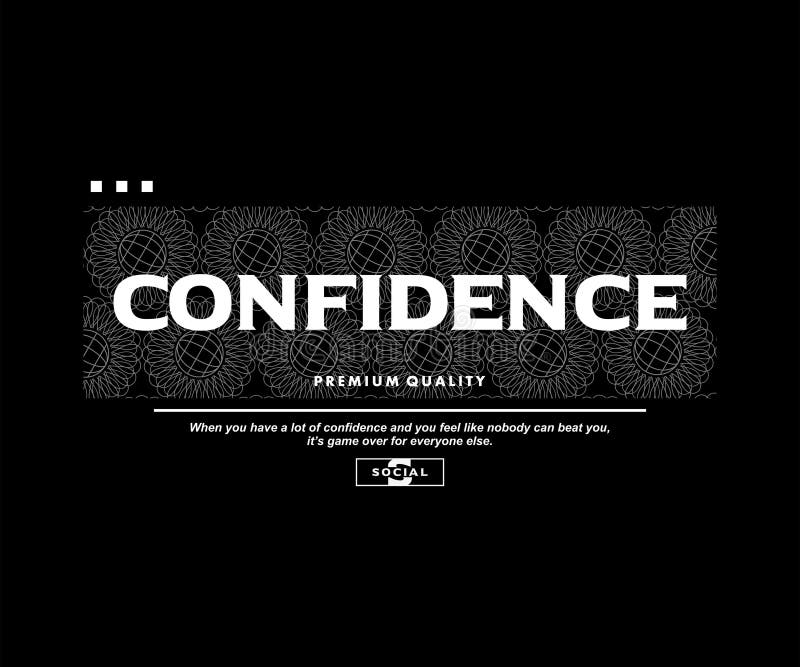 Confidence Illustration of Strong People T Shirt Design, Vector Graphic ...
