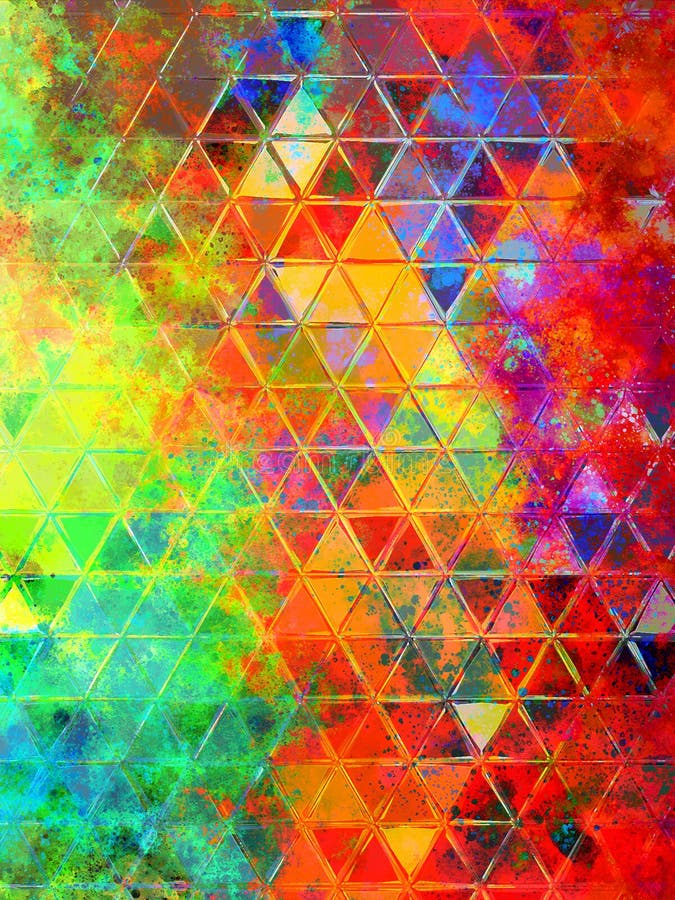 Full Colored Abstract Background, Digital Illustration Stock Image ...