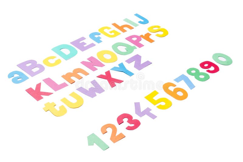 Full Colourfull Alphabet - Paper Work. Stock Photo - Image of multi ...