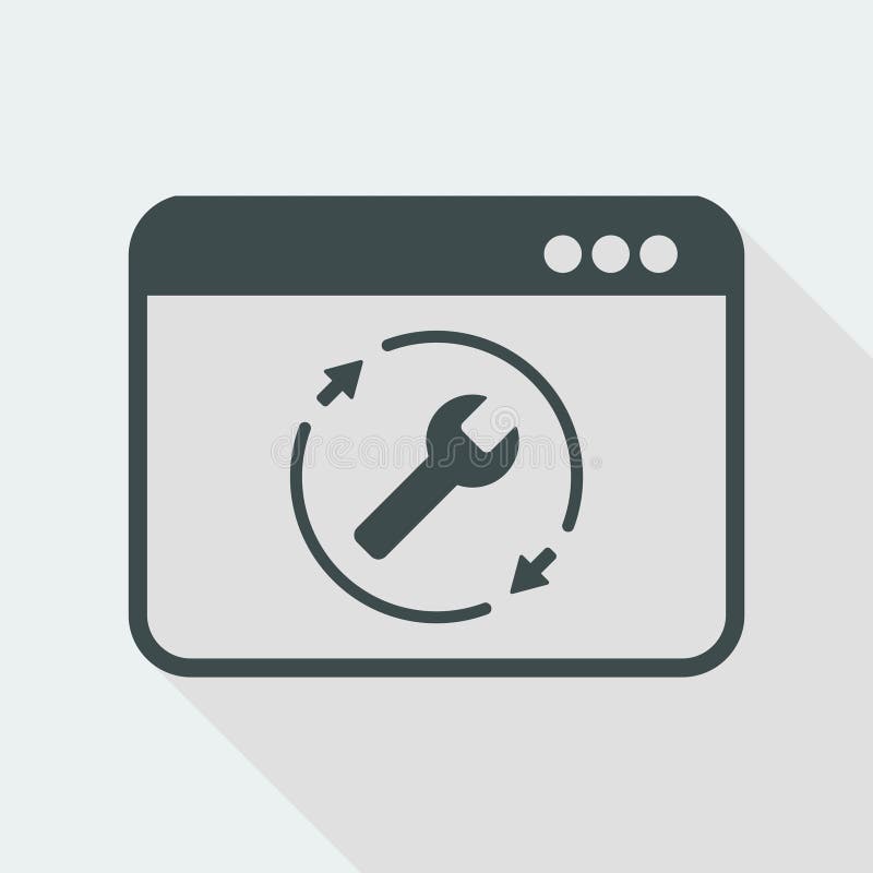 Full Computer Repair Assistance - Vector Flat Icon Stock Vector ...