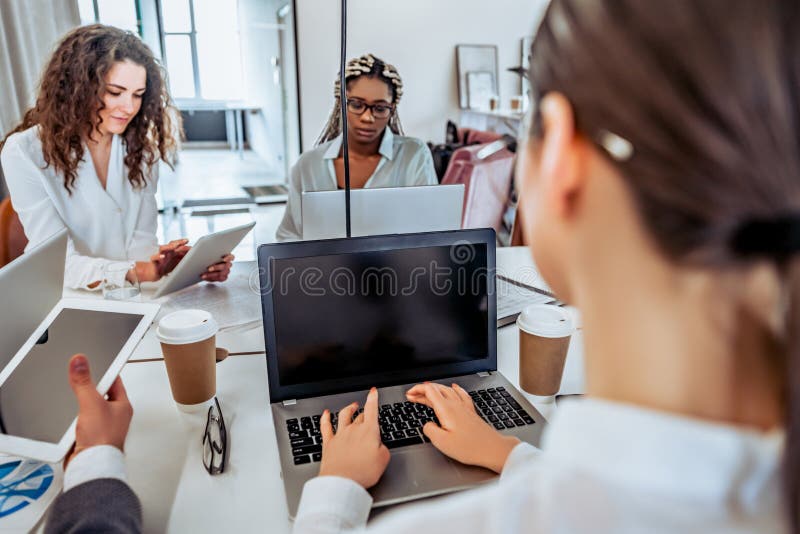 Full Concentration at Work. Business Teamwork Concept Stock Photo ...