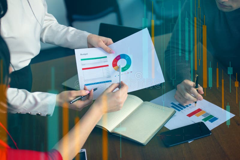 Full Concentration at Work. Group of Young Business People Working and ...