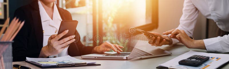 Full Concentration at Work. Group of Young Business People Working and ...