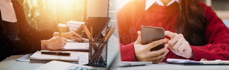 Full Concentration at Work. Group of Young Business People Working and ...