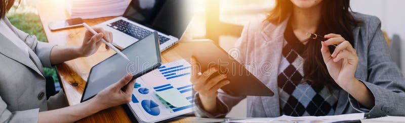 Full Concentration at Work. Group of Young Business People Working and ...