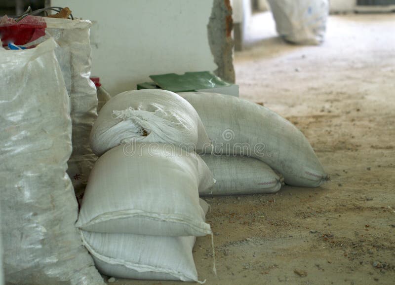 Full Construction Waste Debris Bags Stock Image - Image of design ...