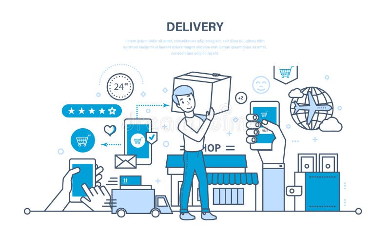 Full Cycle of Ordering, Purchase of Goods, Delivery, Transportation ...