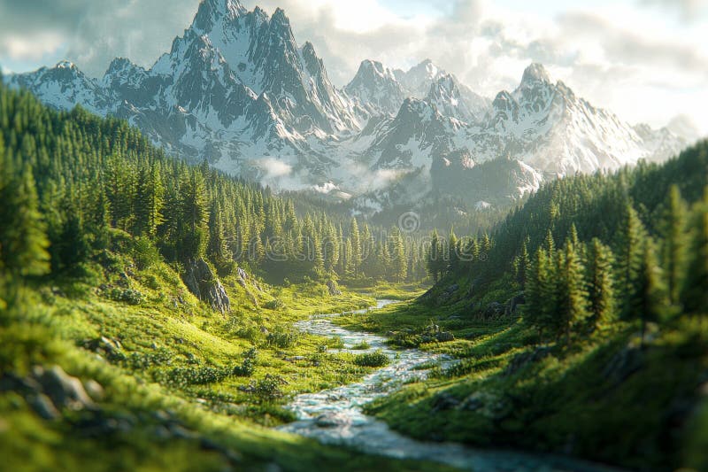 Full 3D Modeling of Trees, Rivers, and Mountains Creates a Dynamic ...