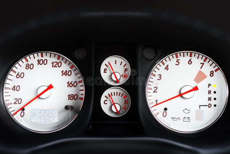 European Sport Car Odometer Stock Photo - Image of odometer, fast: 1810