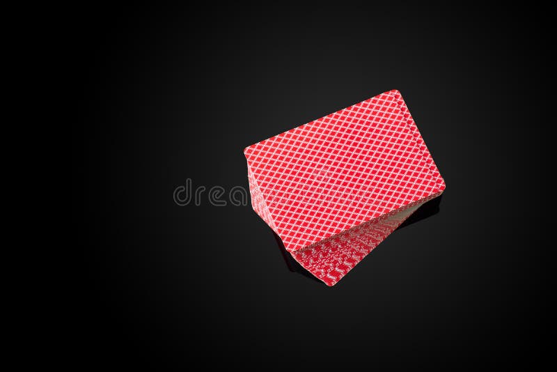 Full Deck of Playing Cards on Dark Reflective Background Stock Photo ...
