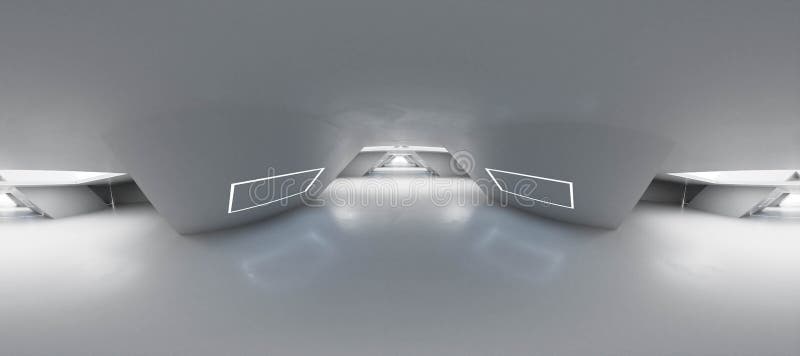 Full 360 Degree Equirectangular Panorama Hdri of Modern Futuristic ...