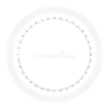 360 Degrees Protractor Stock Illustrations – 160 360 Degrees Protractor ...