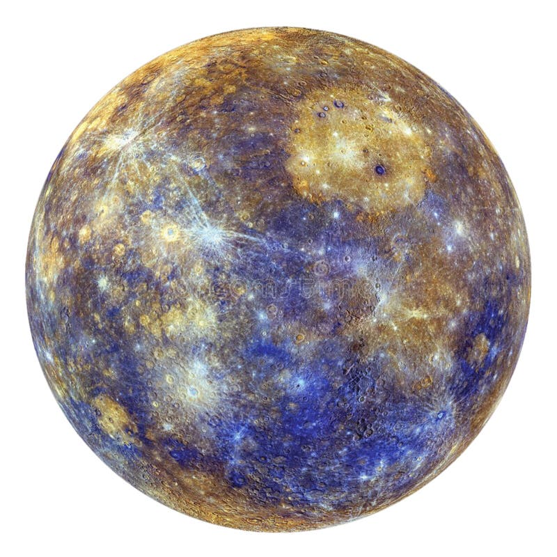 Realistic Planet Mercury Isolated On White Background. Stock Vector ... Realistic Planet Mercury Isolated On White Background. Stock Vector ...