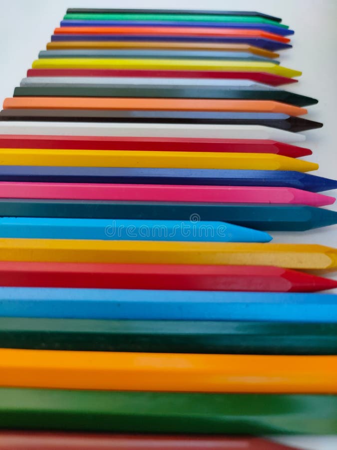 Crayon colors stock photo. Image of rainbow, horizontal - 30114868