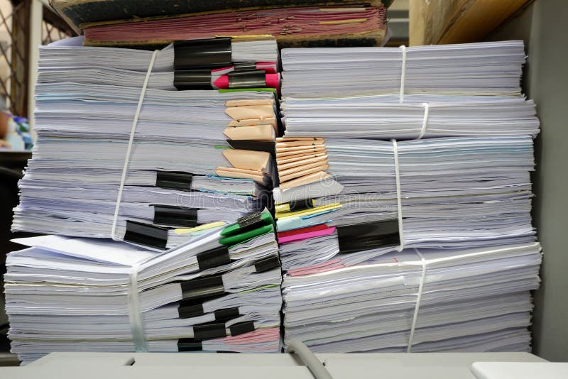 Full of documents stock photo. Image of storage, heap - 95805224